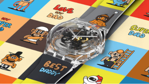 Tommy Hilfiger et Swatch , Papa, j’ai un cadeau pour toi . - Homactu